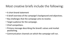 COPY WRITING - What is Brief? | PPTX