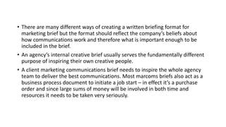 COPY WRITING - What is Brief? | PPTX