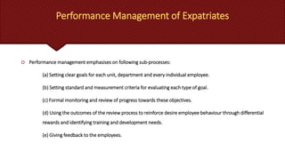 Dr. Jhansi Rani M R - Module V Multinational Performance Management | PPTX