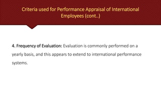 Dr. Jhansi Rani M R - Module V Multinational Performance Management | PPTX