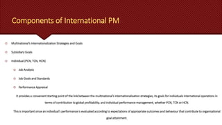 Dr. Jhansi Rani M R - Module V Multinational Performance Management | PPTX