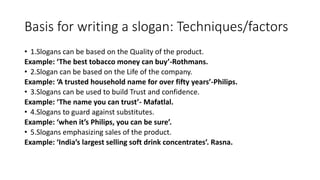 COPY WRITING - Writing copy for various Media | PPTX