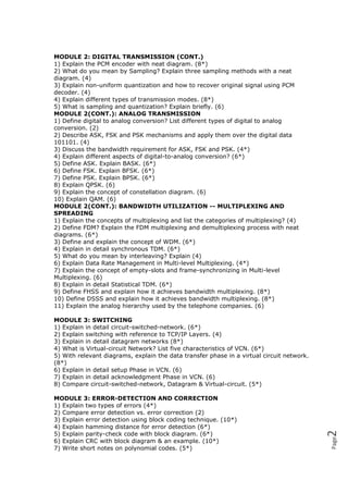 Data_ Communication and networking Module_wise questions .pdf