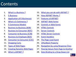 DITEC - E-Commerce & ASP.NET