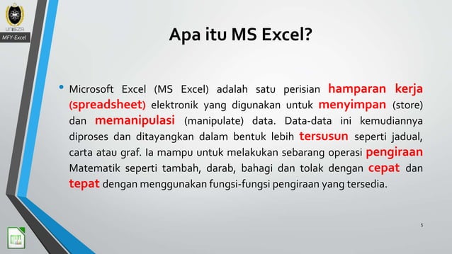 Modul Microsoft Excel | PPTX