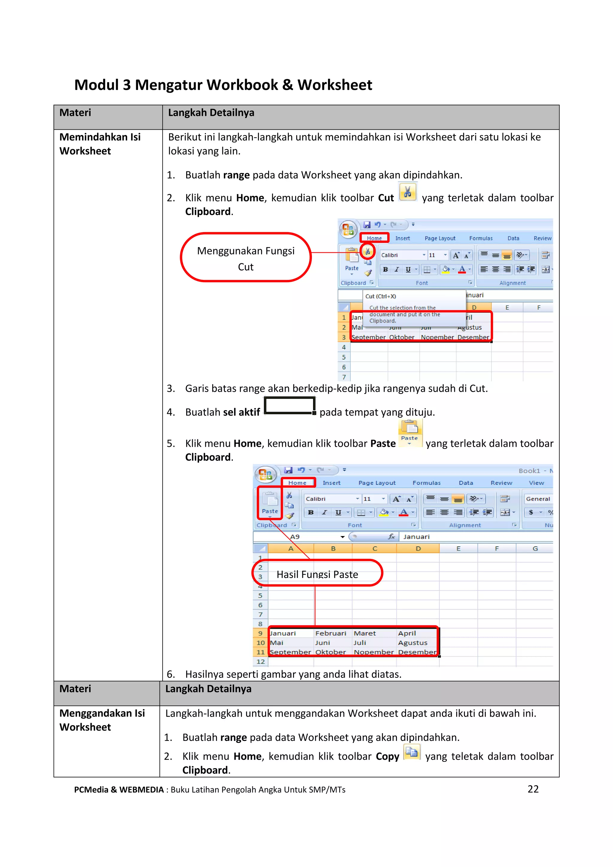 Modul excel 2007 | PDF