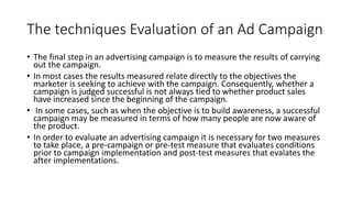 COPY WRITING - Evaluation of Advertising Campaign | PPT