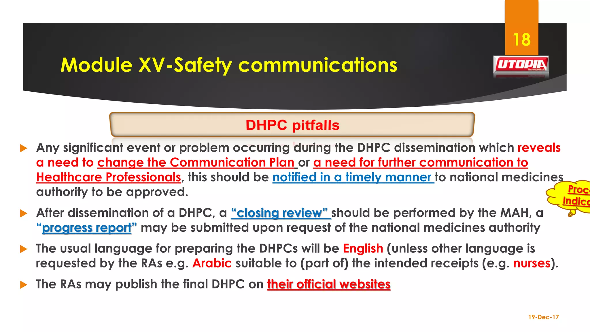 Pharmacovigilance "Module xv" Safety Communication | PDF