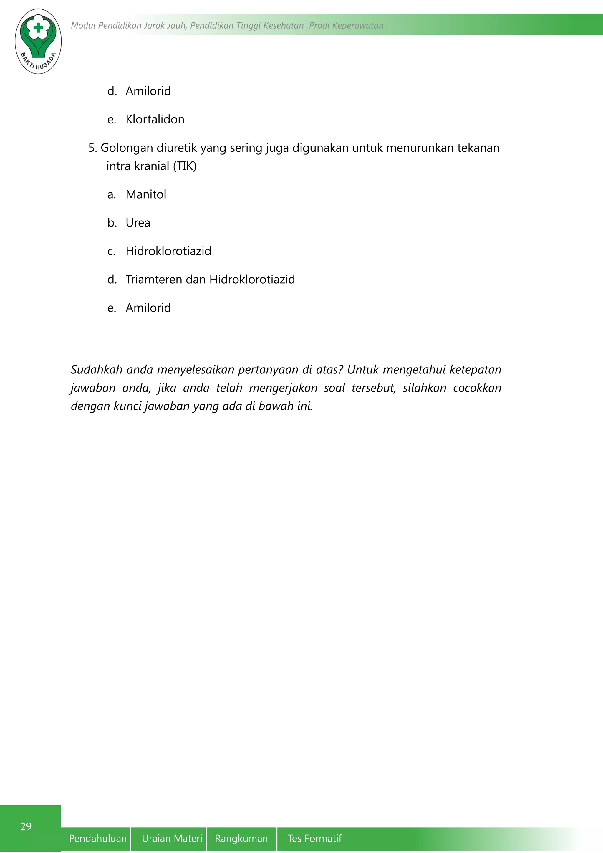 Jenis, Indikasi, Dosis, dan Efek Samping Obat | PDF