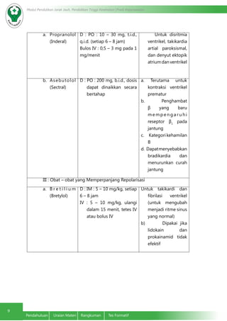 Jenis, Indikasi, Dosis, dan Efek Samping Obat | PDF