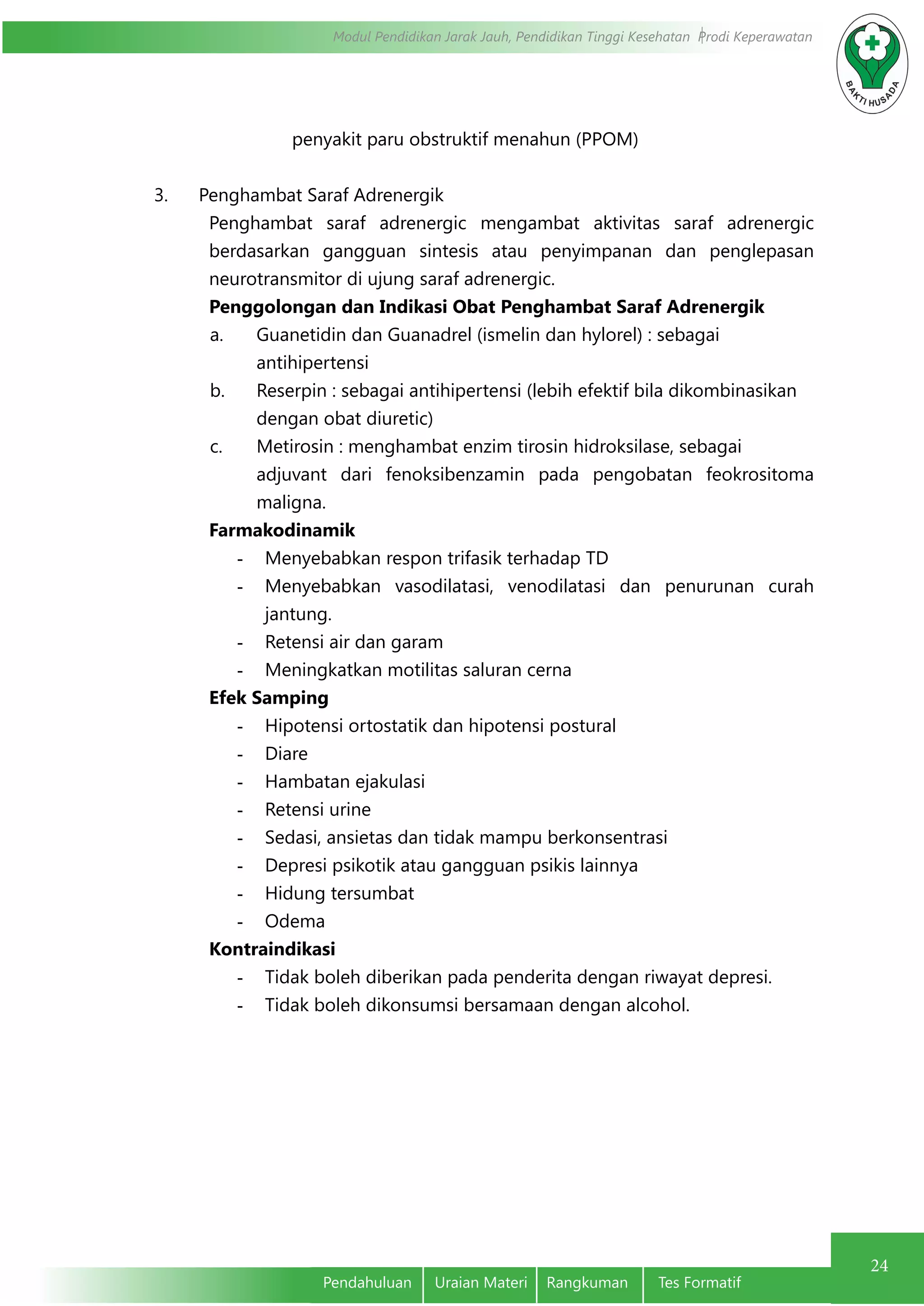 Penggolongan Obat : Susunan Syaraf Pusat dan Otonom serta Antibiotika ...