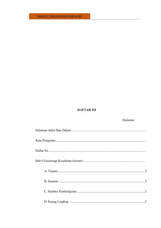 Modul fisioterapi geriatri modul fisioterapi geriatri program studi ...