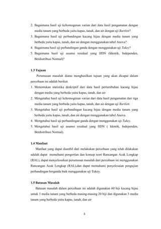 RAL (Rancangan Acak Lengkap) | PDF