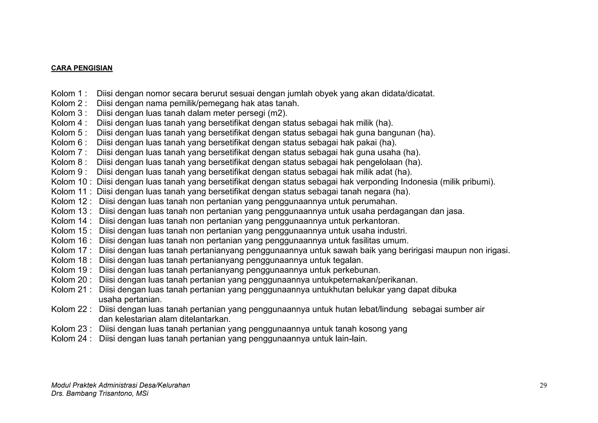 Modul format buku register | PDF