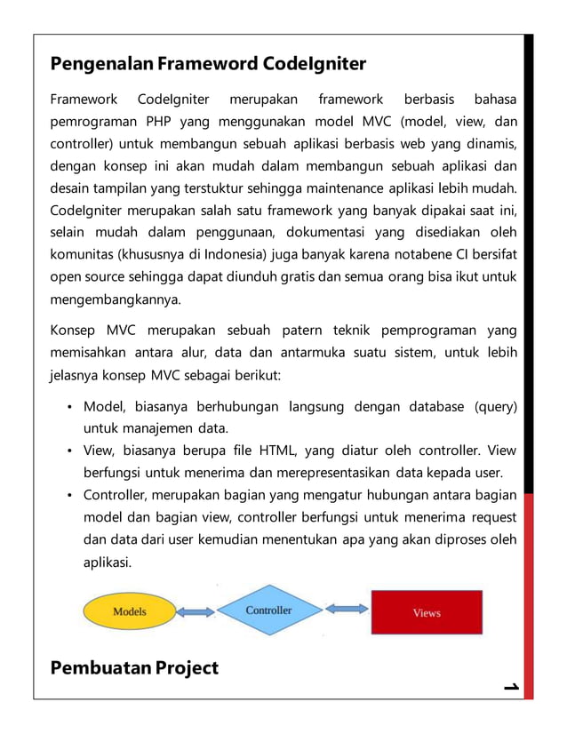 Modul framework code igniter | DOCX