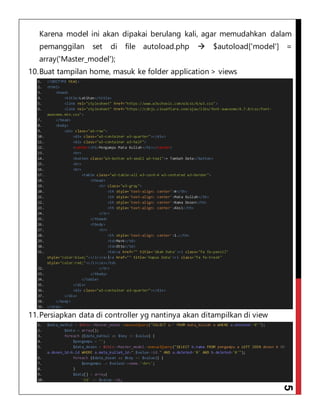 Modul framework code igniter | DOCX