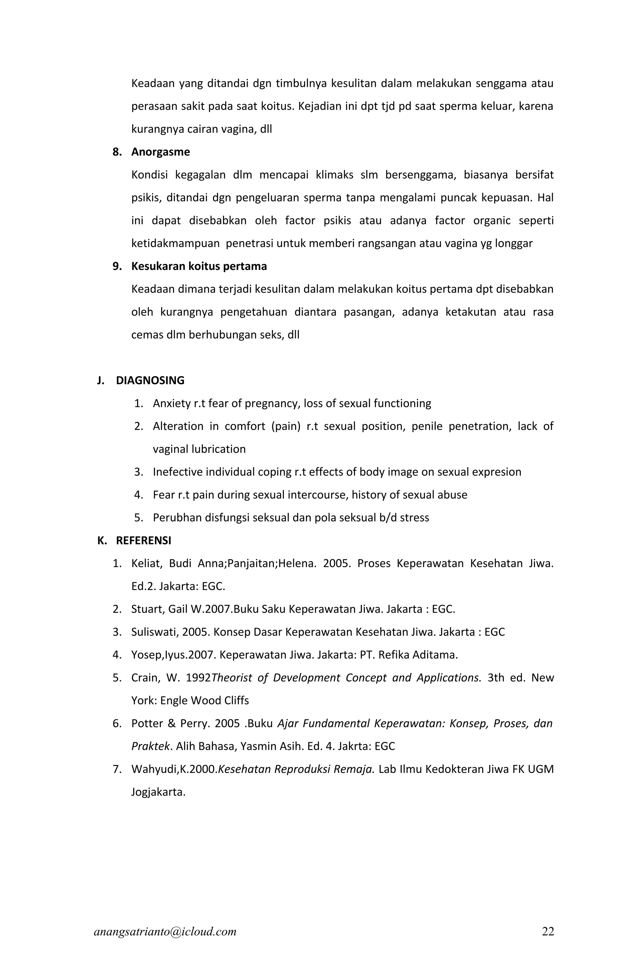 Modul gangguan seksualitas | DOC