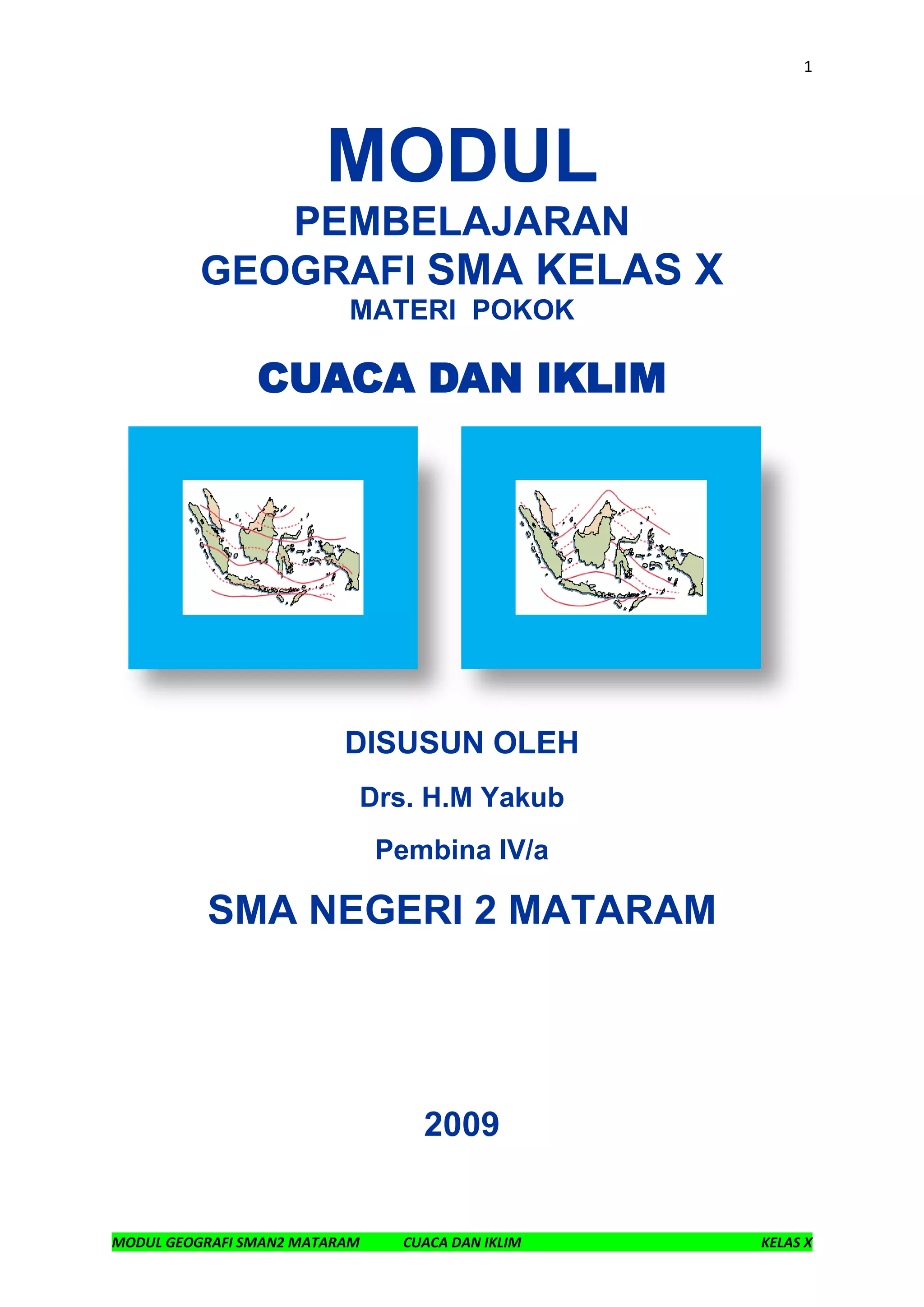 Modul georafi cuaca dan iklim | DOCX