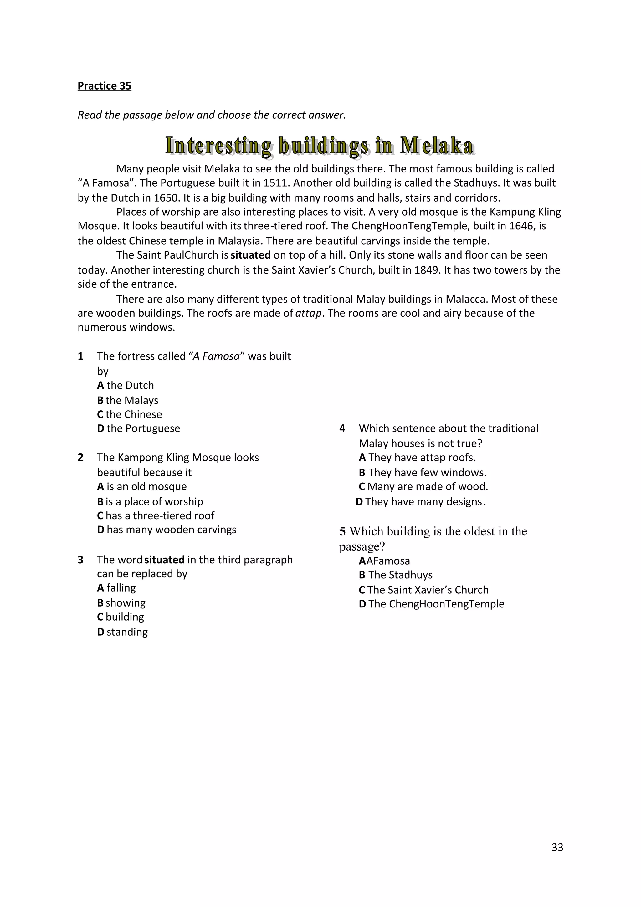 Modul gerak gempur BI UPSR | PDF