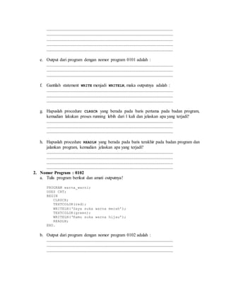 PASCAL ( MODUL 1) | PDF