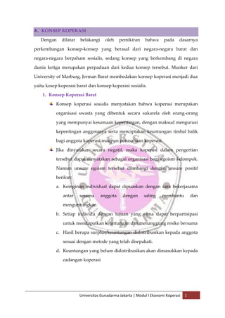 Modul i ekonomi koperasi# | PDF