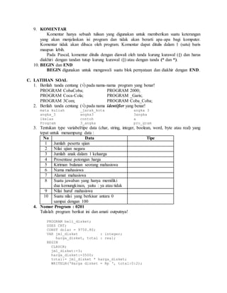PASCAL ( MODUL 2) | PDF