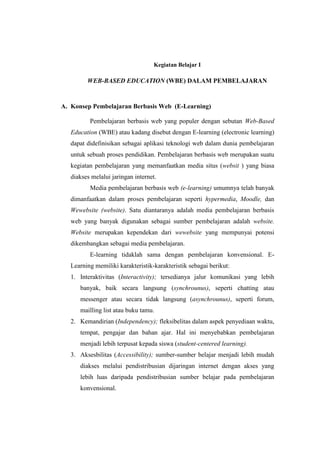 Modul Media Pembelajaran Berbasis Web | PDF