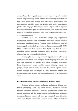 Modul Media Pembelajaran Berbasis Web | PDF
