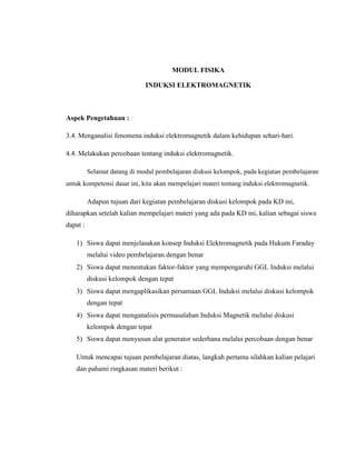 Modul induksi elektromagnetik | PDF
