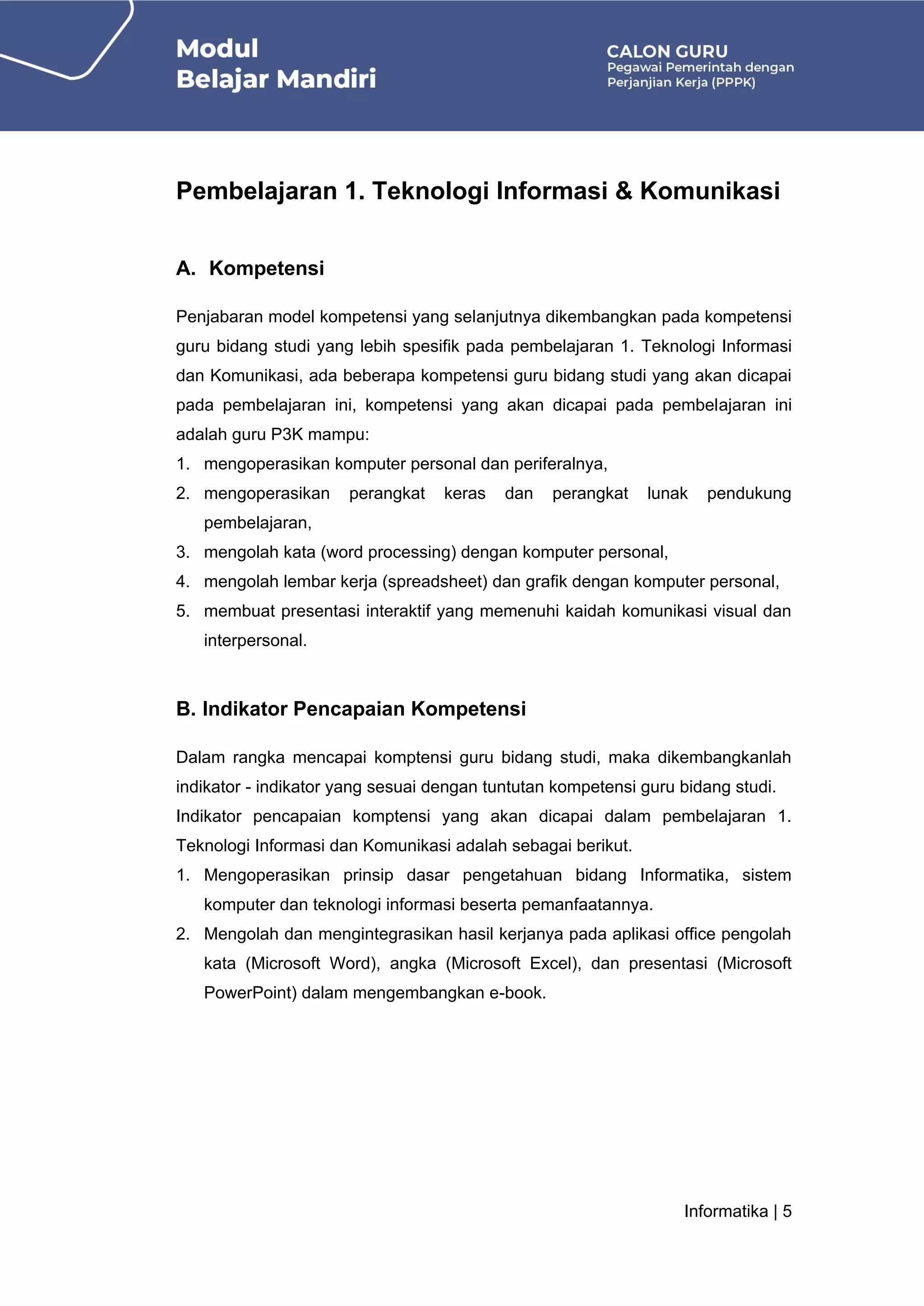 Modul informatika 2021 | PDF