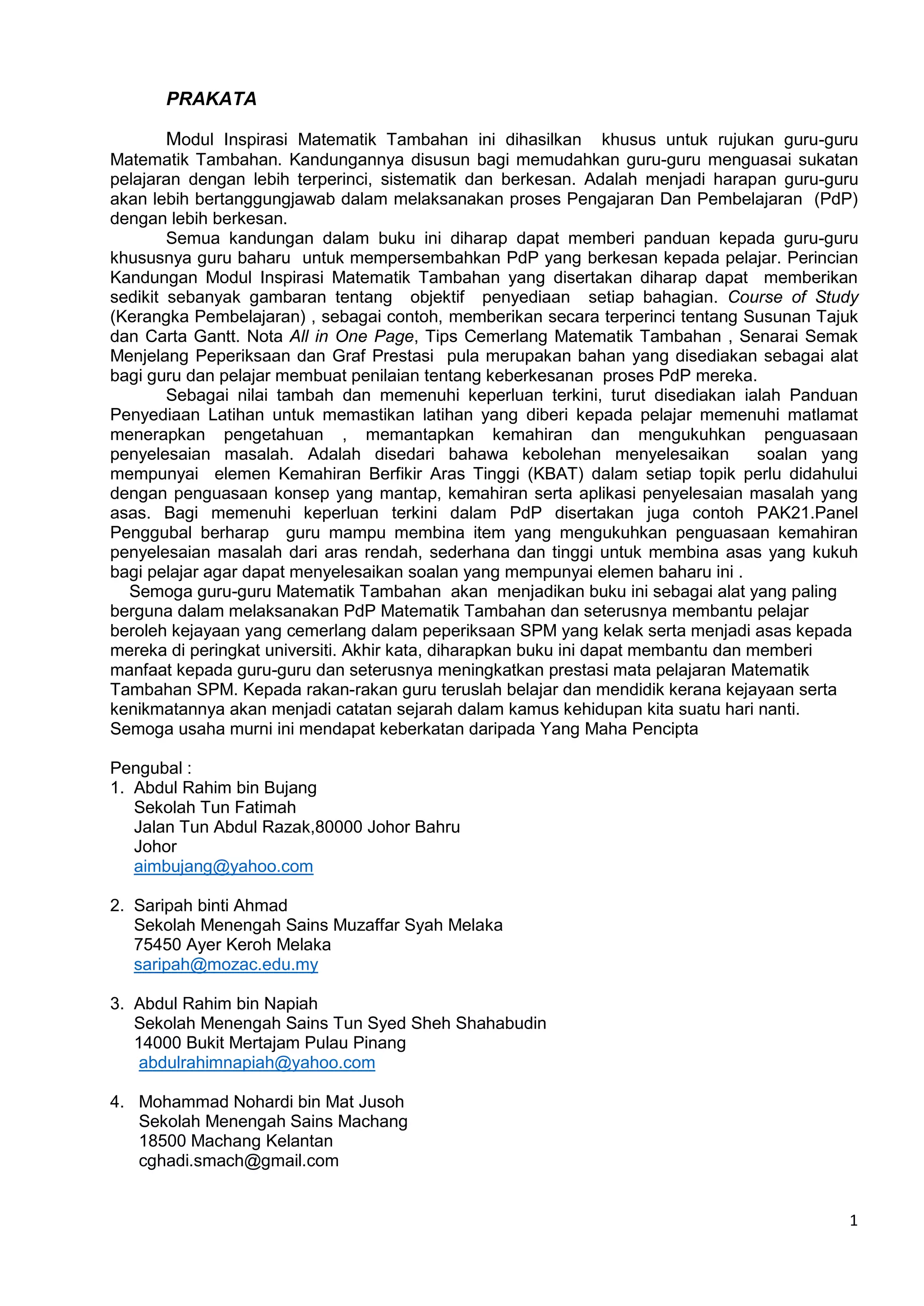 Modul inspirasi ya peim | PDF