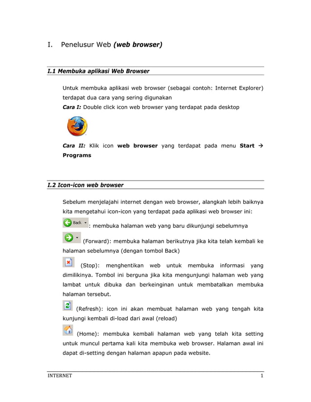 Modul Pelatihan: Pengenalan Internet | PDF