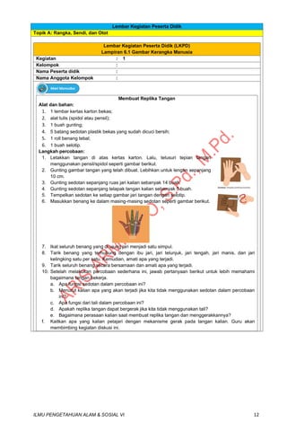 MODUL AJAR IPAS KELAS 6 KURIKULUM MERDEKA | PDF