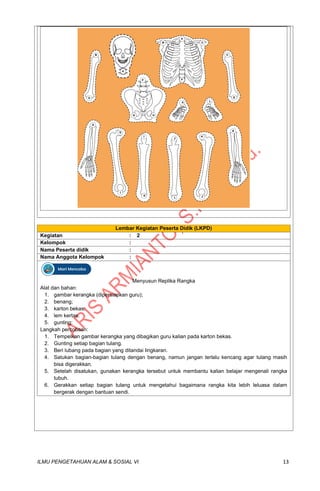 MODUL AJAR IPAS KELAS 6 KURIKULUM MERDEKA | PDF