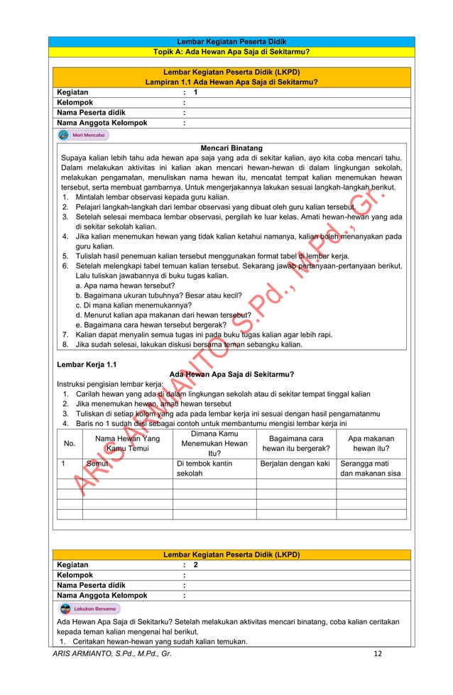 Modul Ajar Ipas Kelas 3 Kurikulum Merdeka Pdf