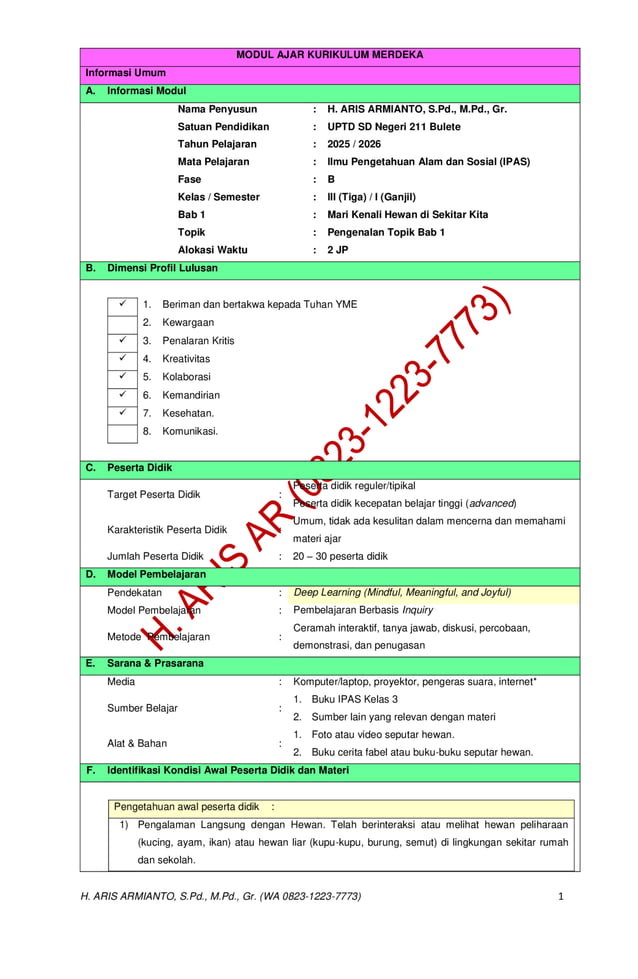 MODUL AJAR DEEP LEARNING IPAS KELAS 3 CP 032 REVISI 2025 KURIKULUM MERDEKA.pdf