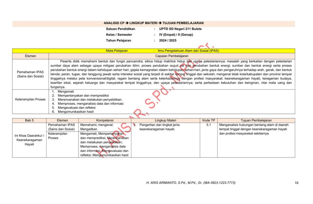 MODUL AJAR IPAS KELAS 4 REVISI TERBARU CP 032 KURIKULUM MERDEKA SEMESTER 1 DAN 2.pdf