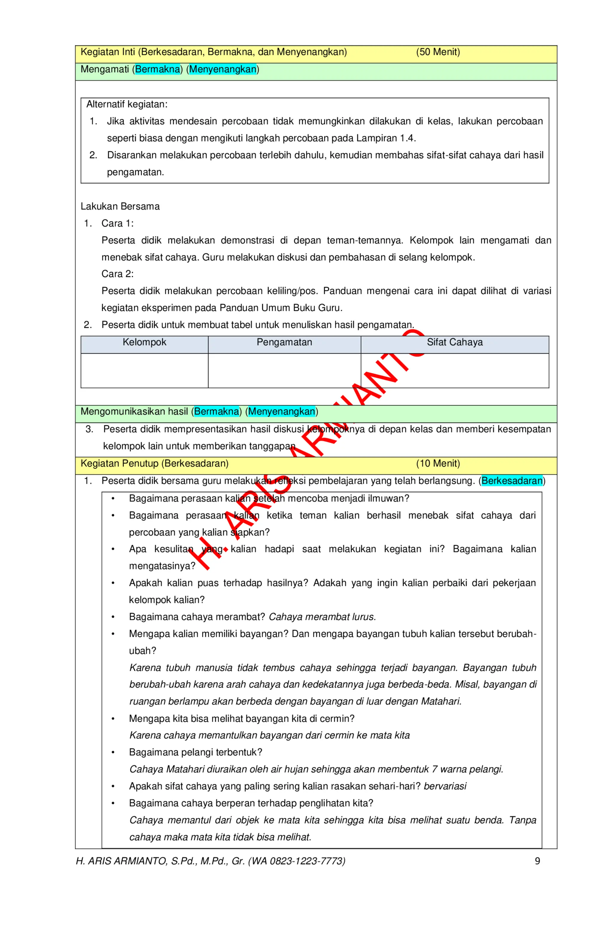 MODUL PEMBELAJARAN DEEP LEARNING ILMU PENGETAHUAN ALAM & SOSIAL (IPAS) KELAS 5 CP 032 REVISI ...