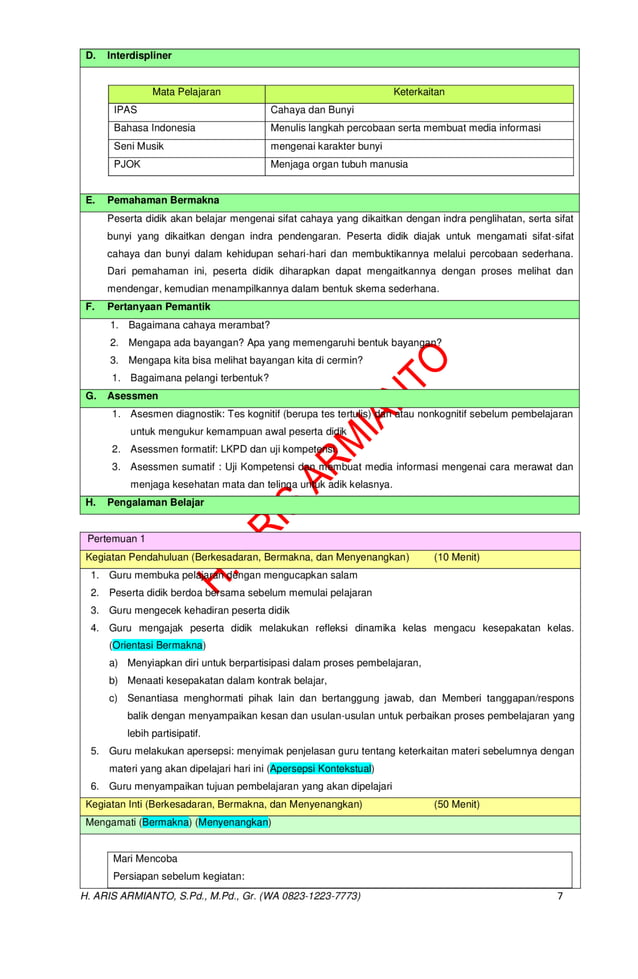 MODUL PEMBELAJARAN DEEP LEARNING ILMU PENGETAHUAN ALAM & SOSIAL (IPAS) KELAS 5 CP 032 REVISI ...