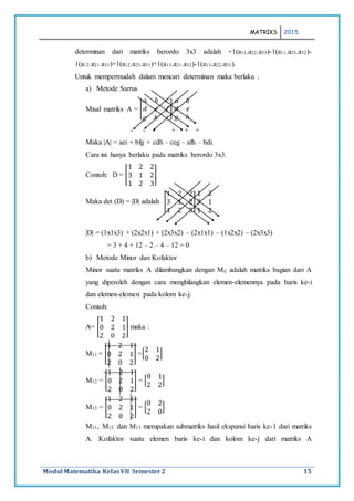 modul matematika berbasis problem based learning pada materi matriks kelas x MIA | DOCX
