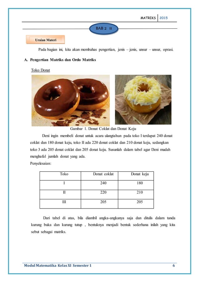 modul matematika berbasis problem based learning pada materi matriks kelas x MIA | DOCX