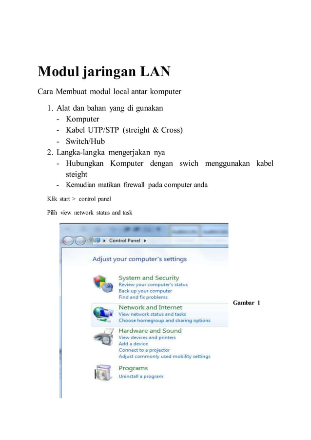 Modul jaringan lan | DOCX