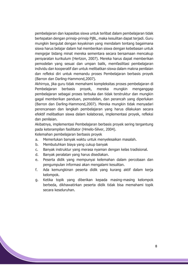 Modul (kb 1) pembelajaran proyek | PDF