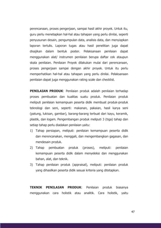 pembelajaran Berbasis Proyek | PDF