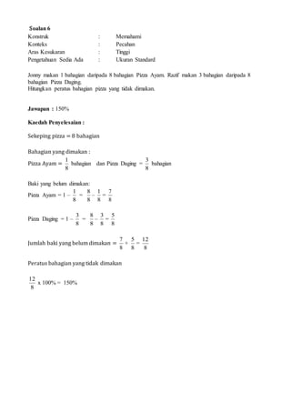 Modul kbat matematik sek. rendah | DOCX