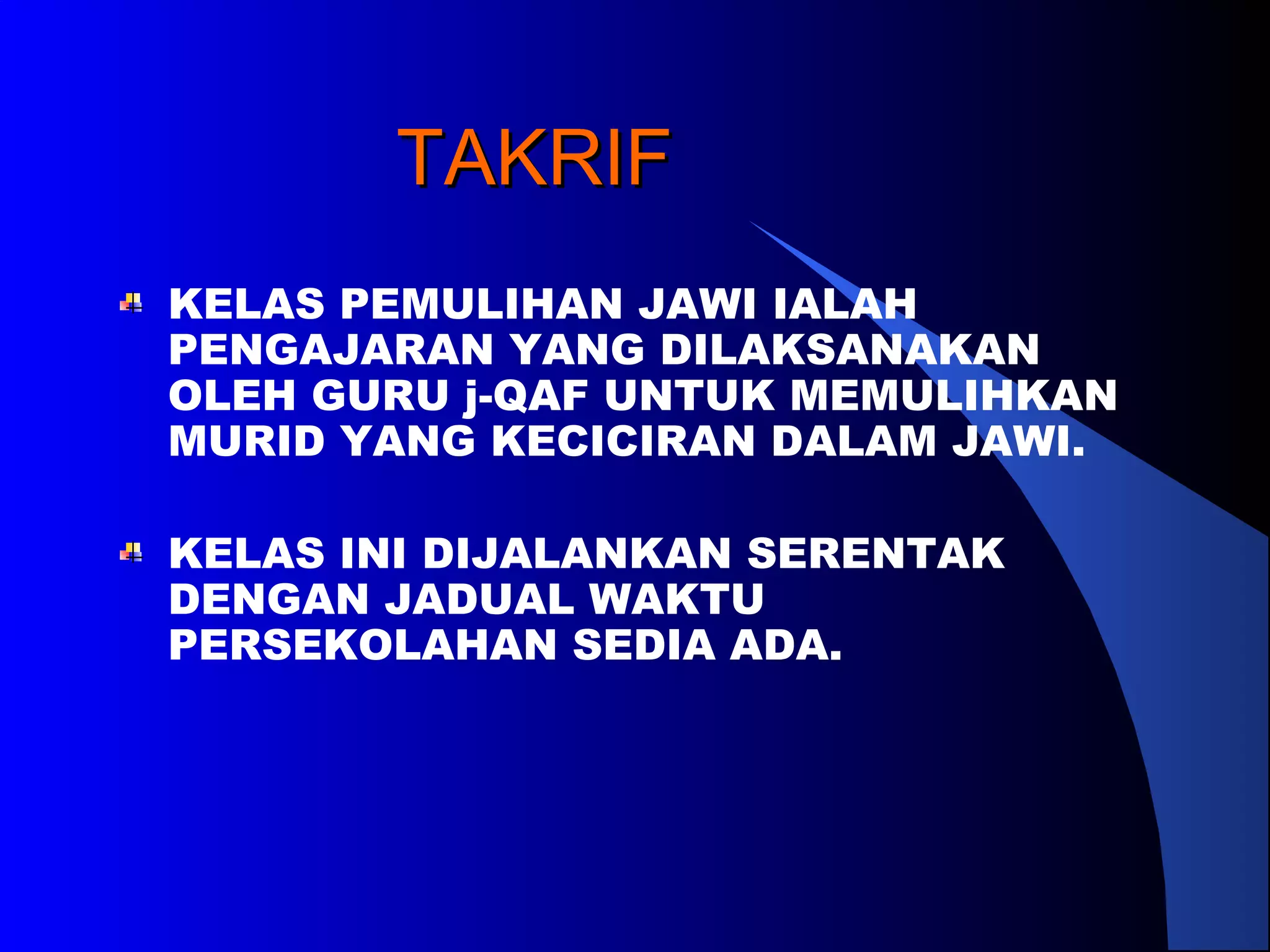 Modul kelas pemulihan jawi model j qaf(pp) | PPT