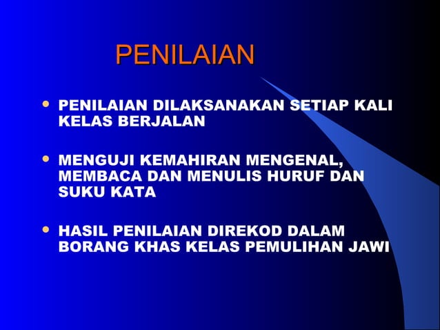 Modul kelas pemulihan jawi model j qaf(pp) | PPT