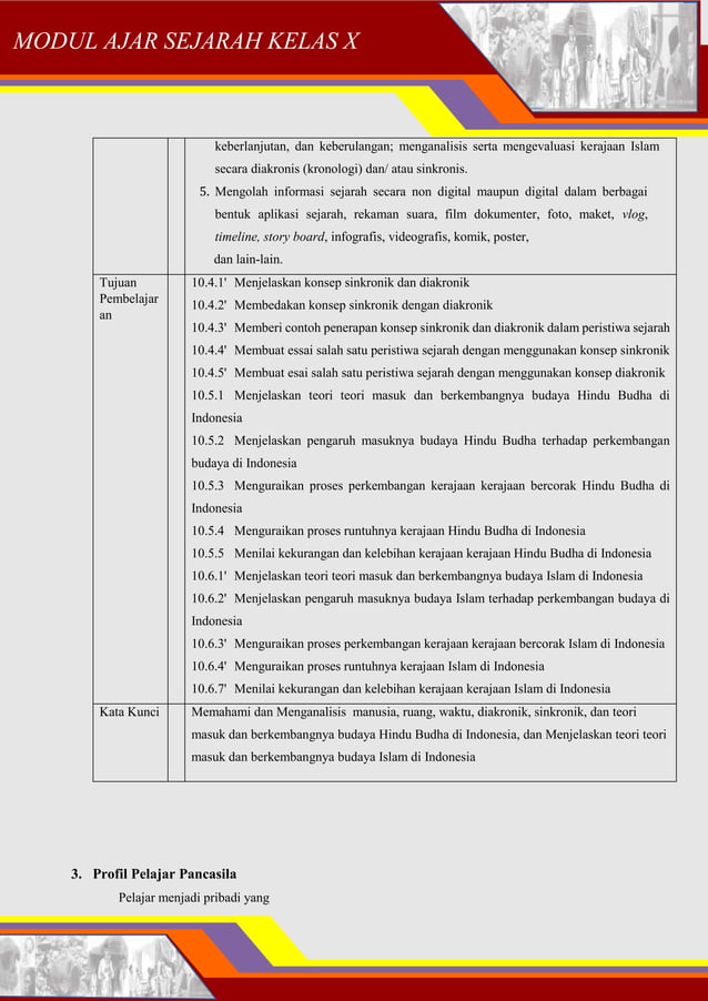 MODUL SEJARAH UMUM KELAS X SEMESTER GENAP .docx