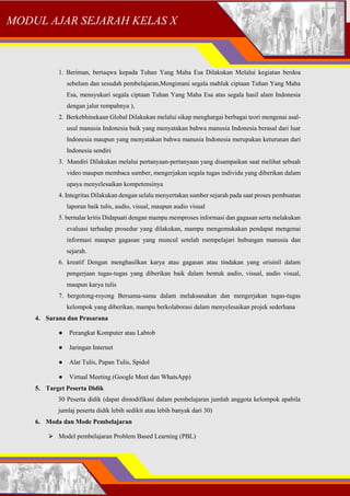MODUL SEJARAH UMUM KELAS X SEMESTER GENAP .docx