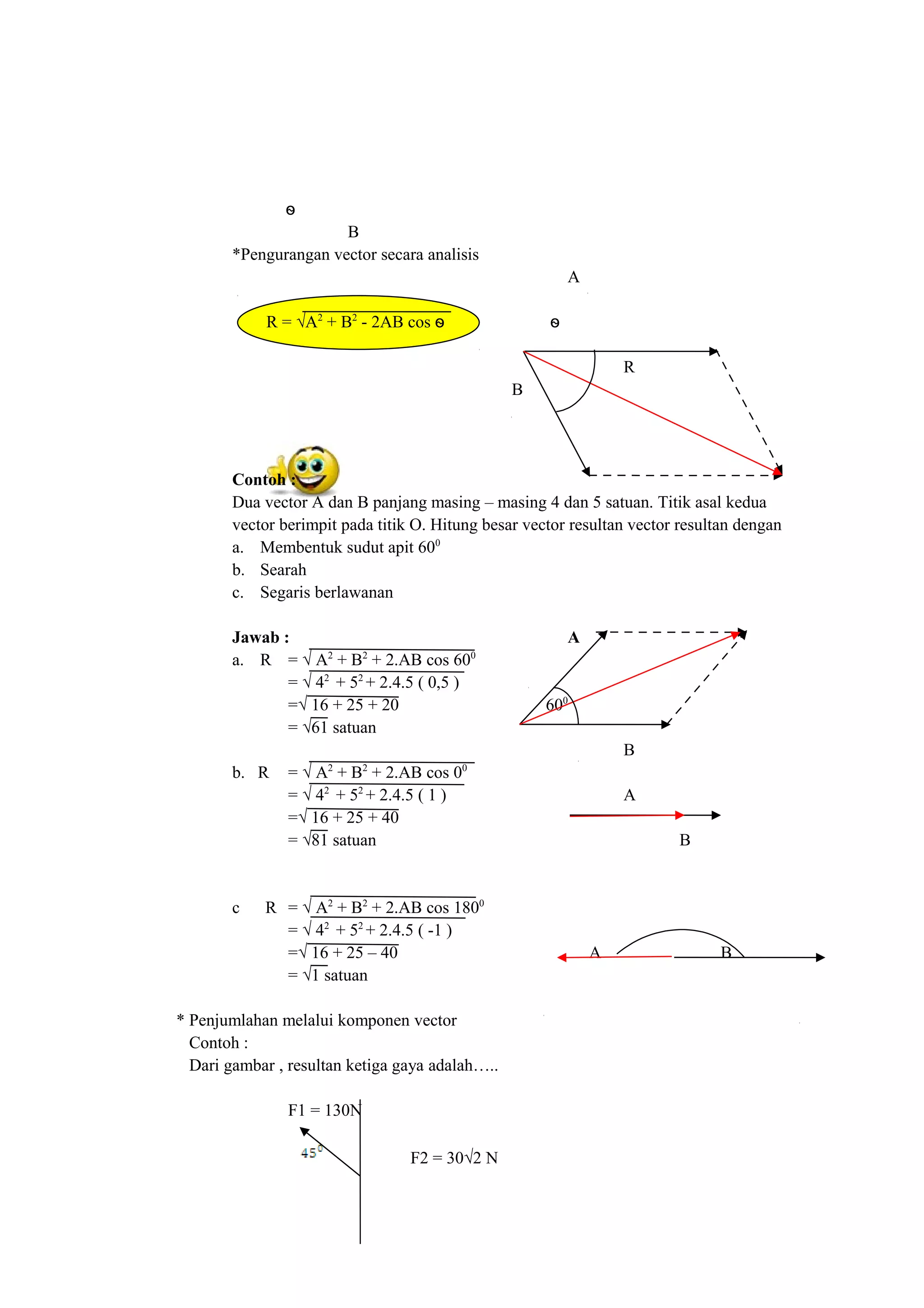 Modul kelas x unit 2 vektor | DOC